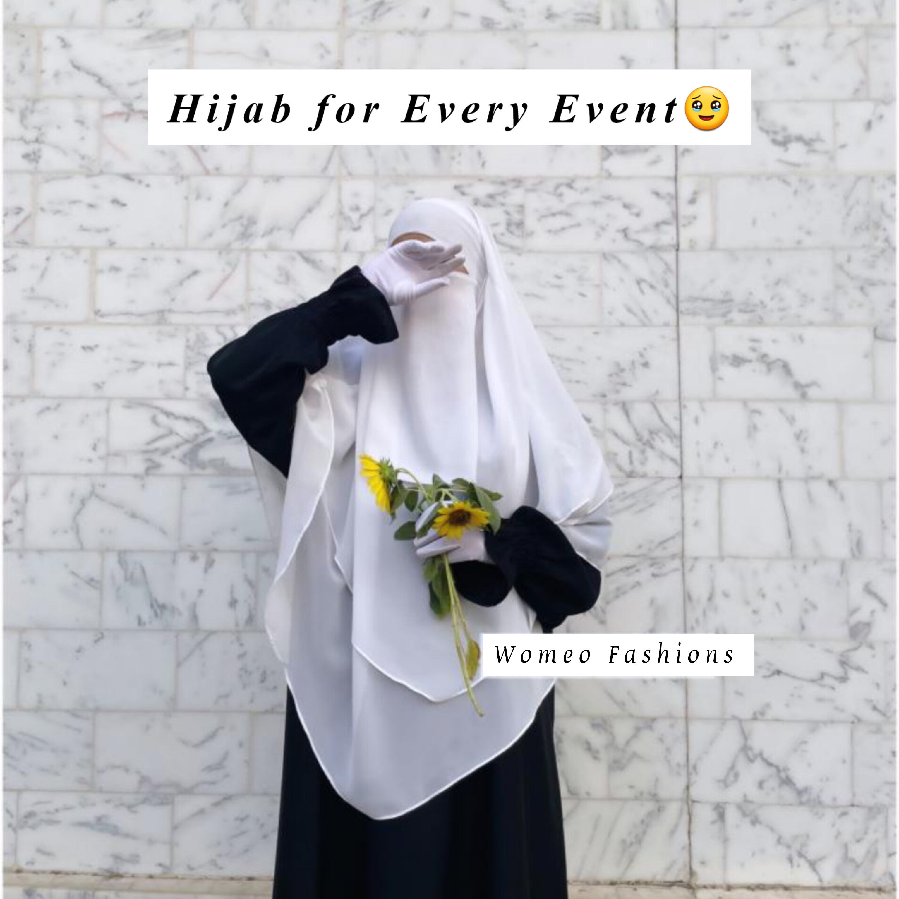Double Layer Khimar Hijab – Womeo Fashions